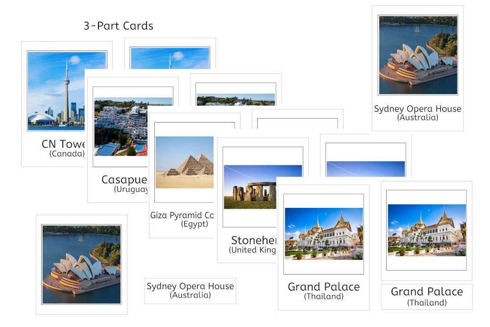 Geography 3-Part Cards (PDF) - IFIT Montessori