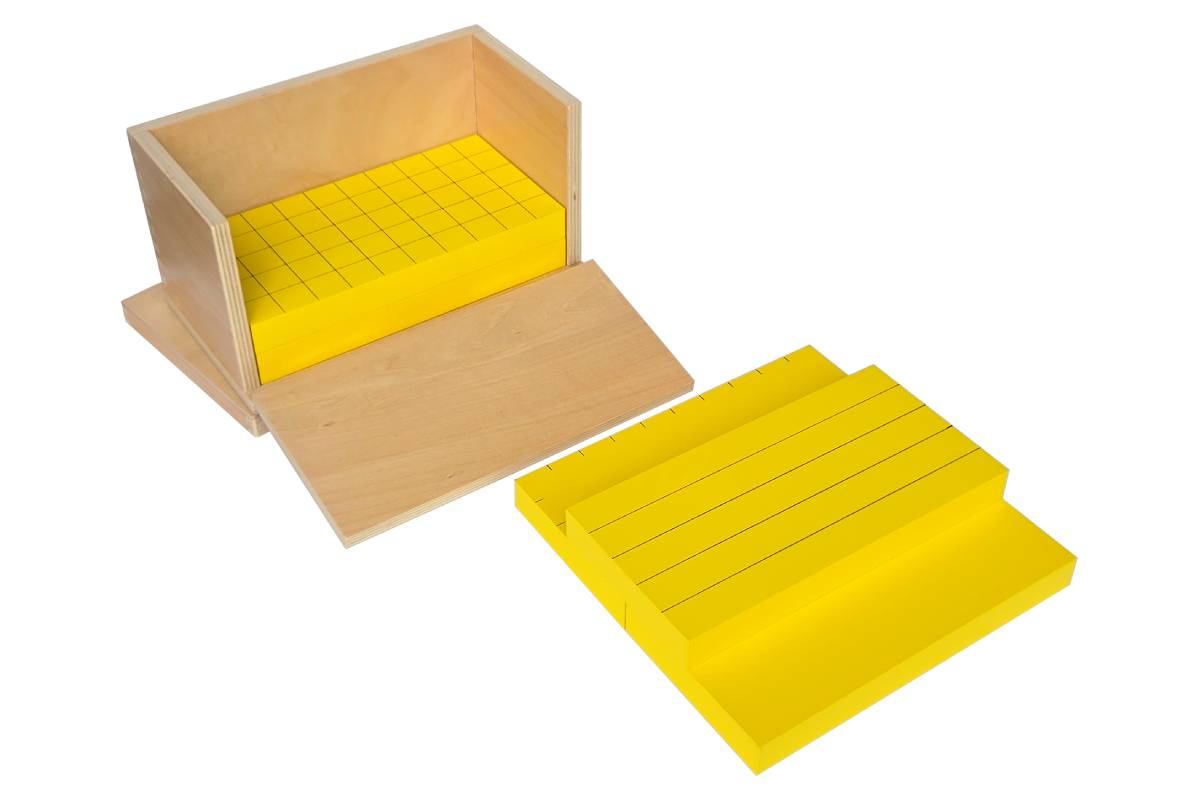 Yellow Prisms for Volume - IFIT Montessori